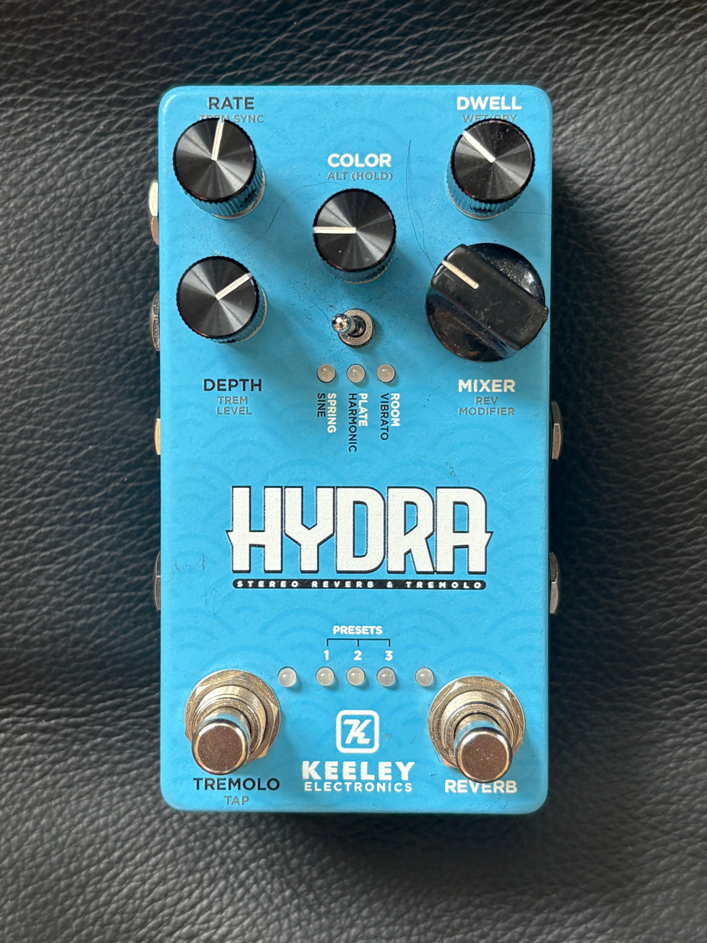 USED Keeley HYDRA Tremolo/Reverb – Rusty's Cool Guitars